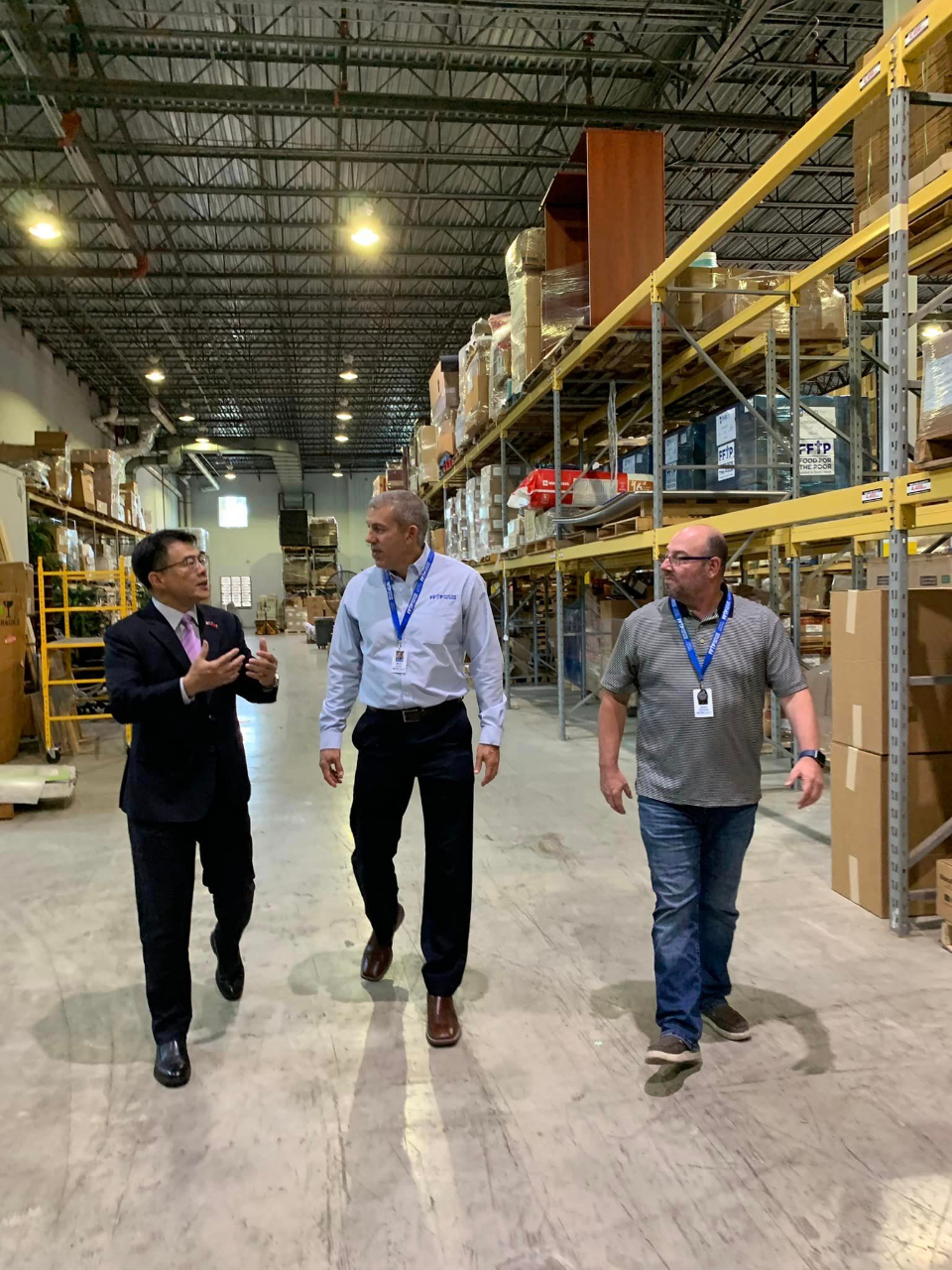 Touring FFTP’s facility.