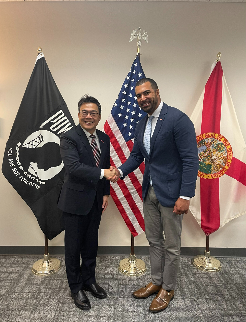 Director General Chou extended greetings and appreciation on behalf of TECO and the Taiwanese ...