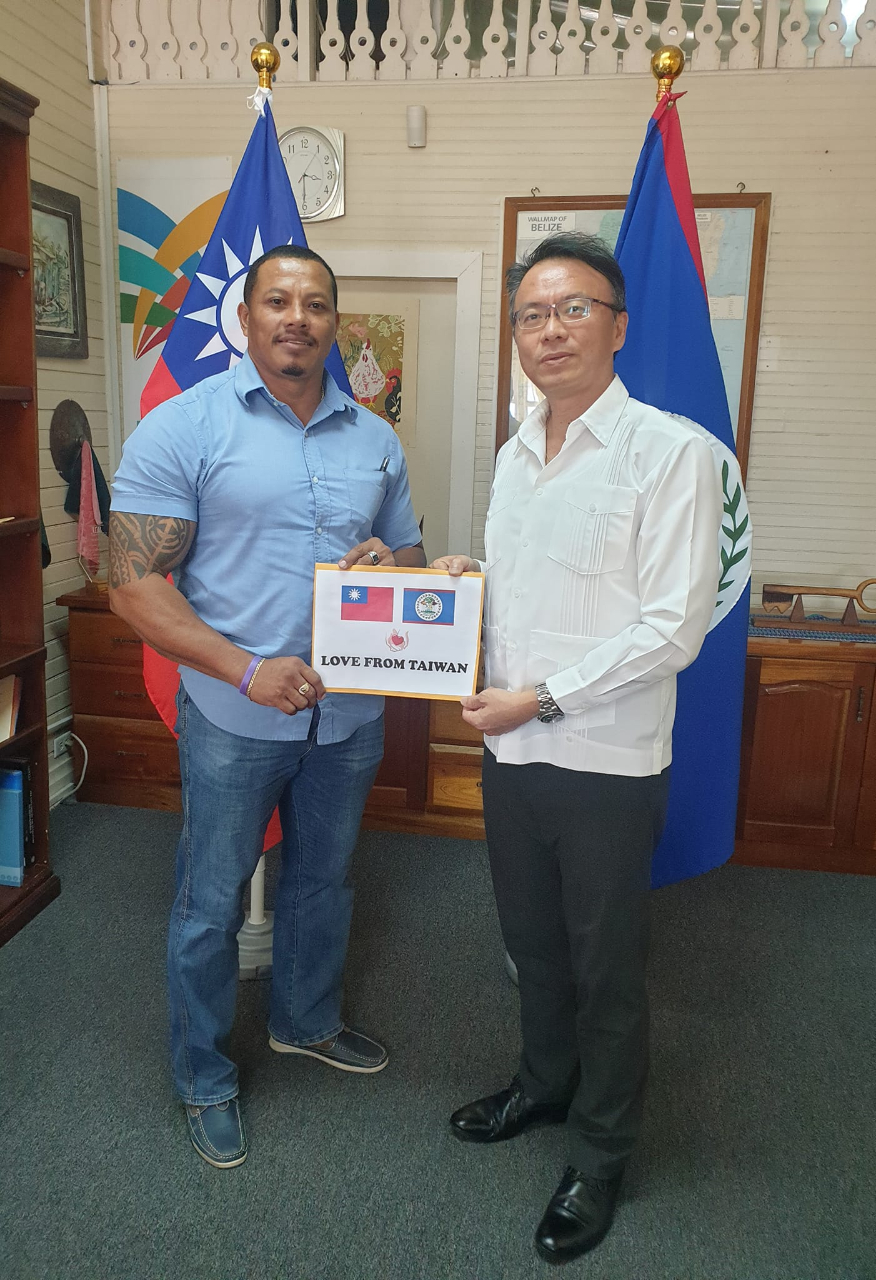 本館錢大使冠州會晤科羅薩市市長Rigoberto Vellos。(2022/06/22) - 駐貝里斯大使館 Embassy of the ...
