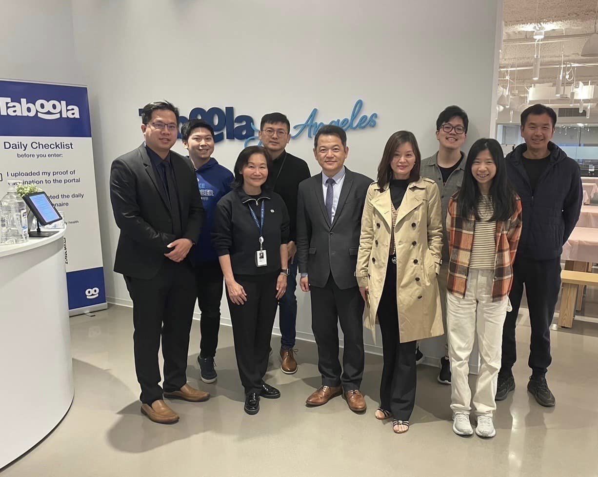 紀欽耀處長拜會Taboola公司美國研發部俞寧寧副總裁 - 駐洛杉磯台北經濟文化辦事處 Taipei Economic and ...