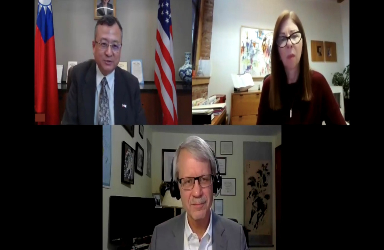 (Photo 1: Director General Dennis Lei was interviewed by WisPolitics)